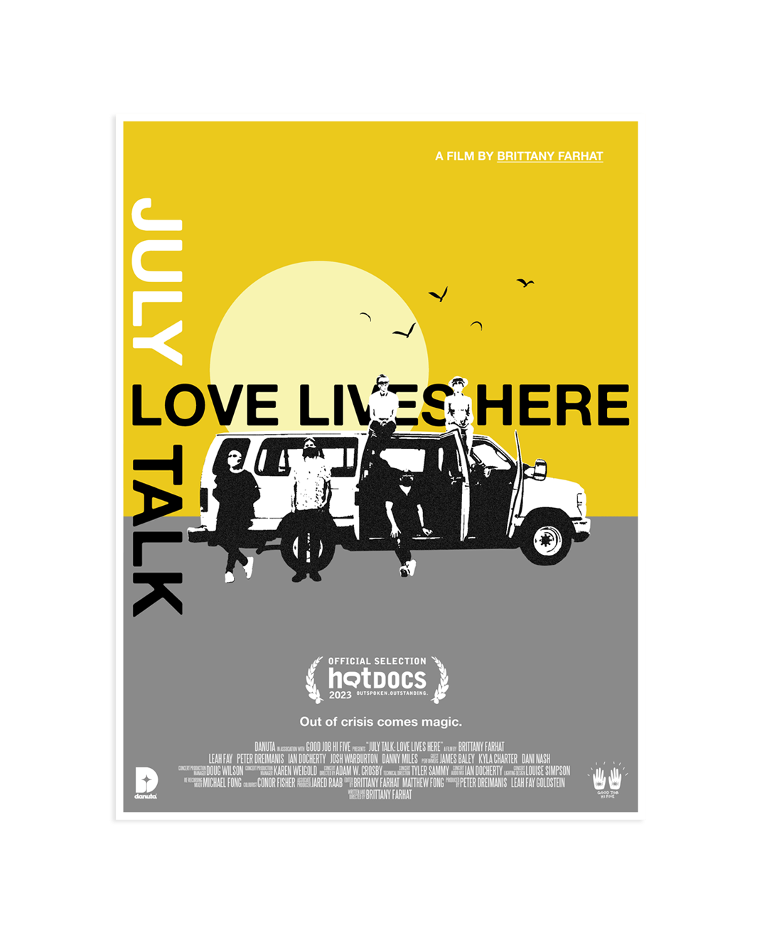 Love Lives Here Screen Printed Poster (Colour) – Cut Loose Merch