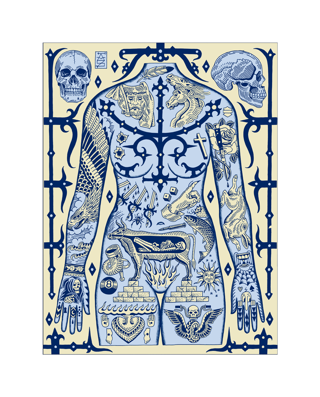 Flash Body Art Print – Cut Loose Merch