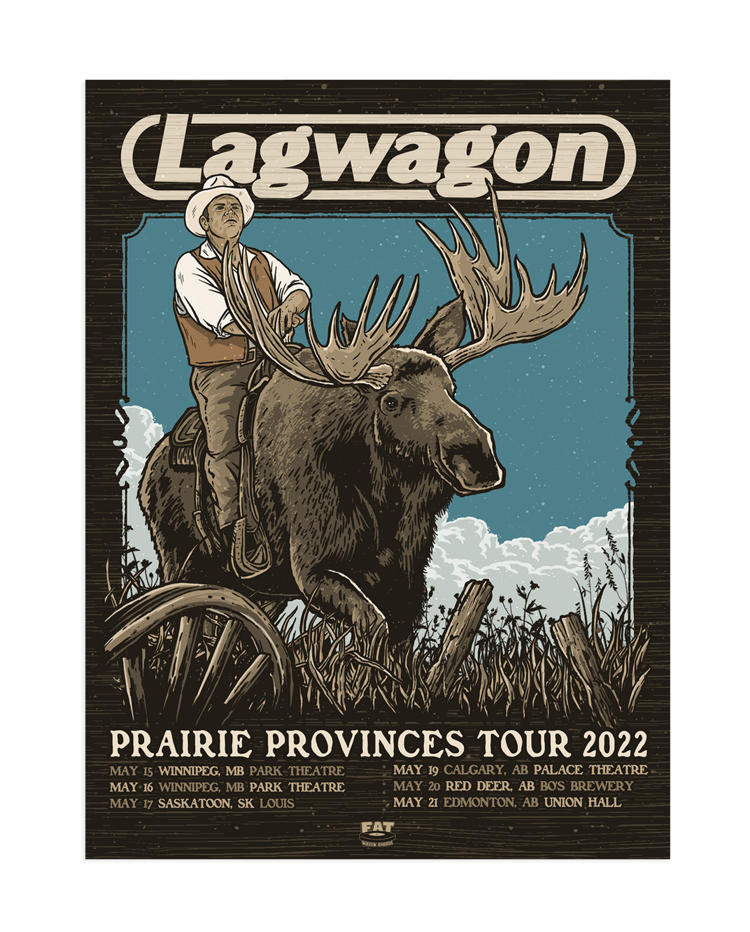 Prairie Provinces Screen Printed Poster – Cut Loose Merch